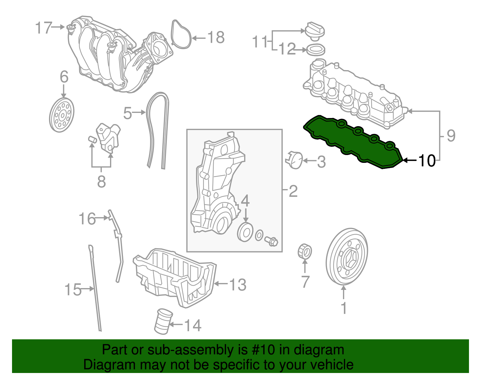 12341-RMX-000 - Gasket 2006-2014 Honda | Honda Parts Online