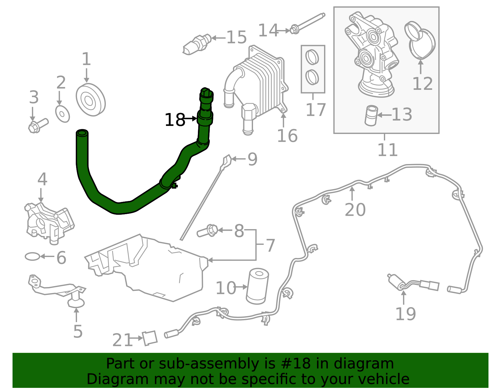 2015-2018 Ford Cooler Pipe F2GZ-6A715-A | Awesome Parts Ford