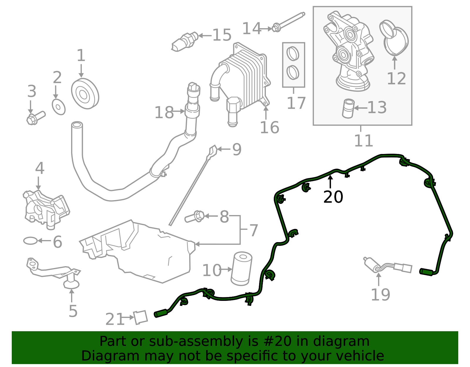 2016-2018 Lincoln MKX | Wire Harness | F2GZ-6B018-B | Walls' Ford Parts