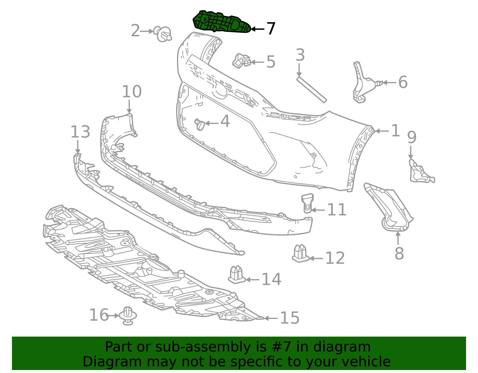 2024-2025 Toyota Grand Highlander Side Retainer 52535-0E080 | Toyota ...