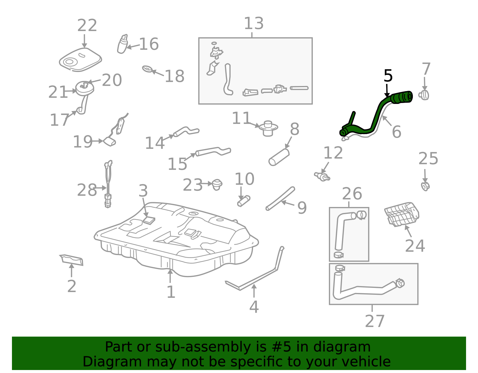 2003-2004 Kia Optima | Filler Pipe | 31030-38150 | Kia Auto Parts