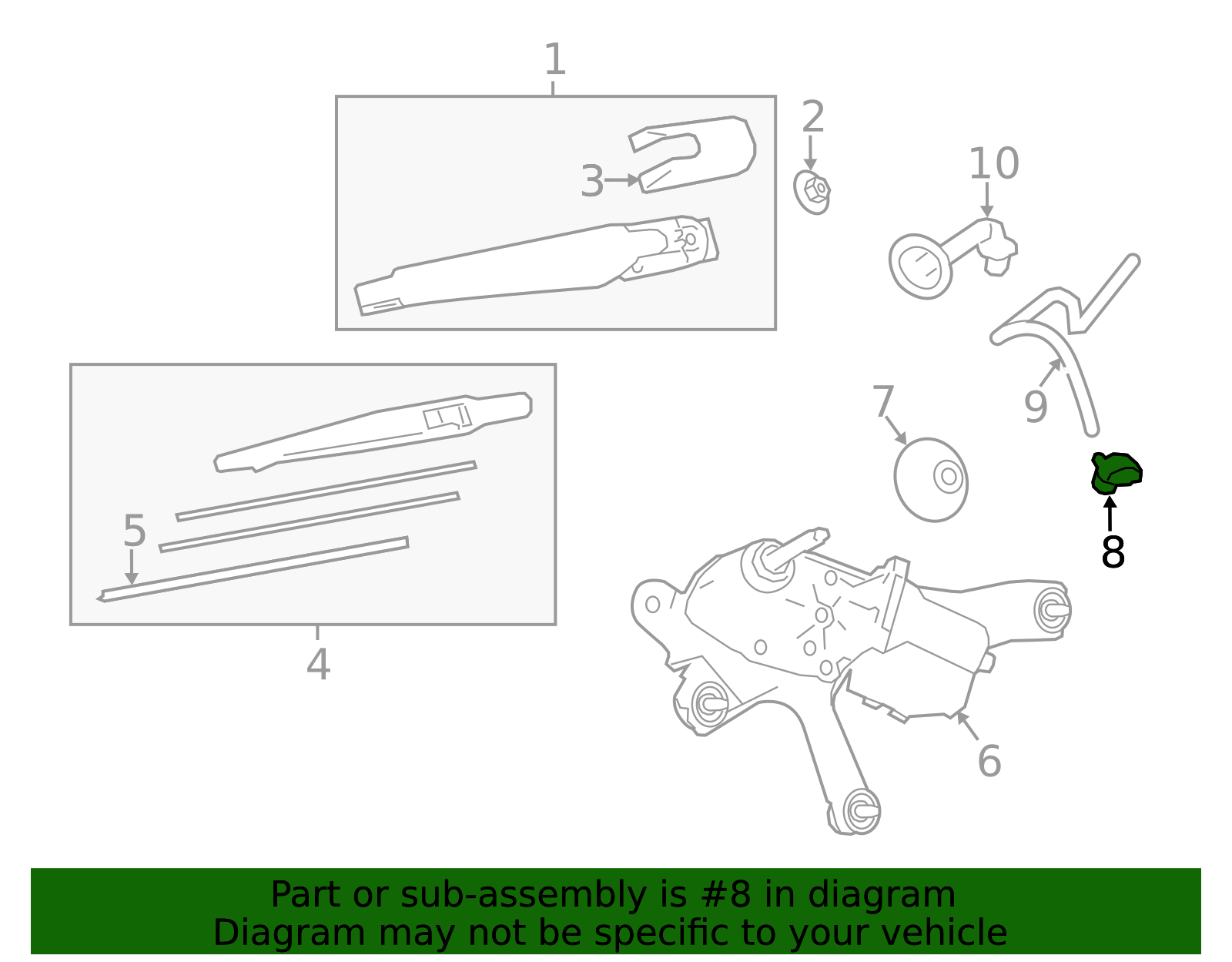 85391-42030 - 2008-2024 Toyota - Washer Nozzle | Nucar Toyota Parts
