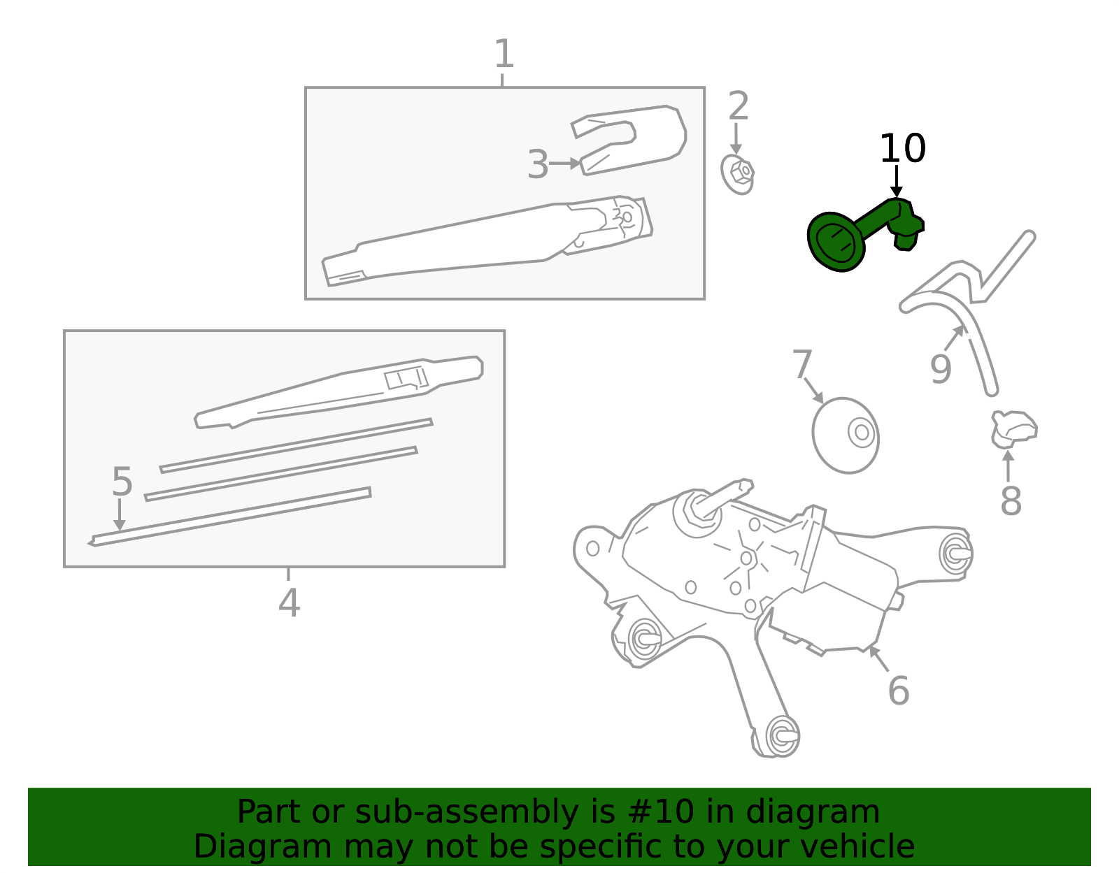 2019-2025 Toyota 2019-2024 Toyota - Washer Hose Grommet 85373-42030 ...