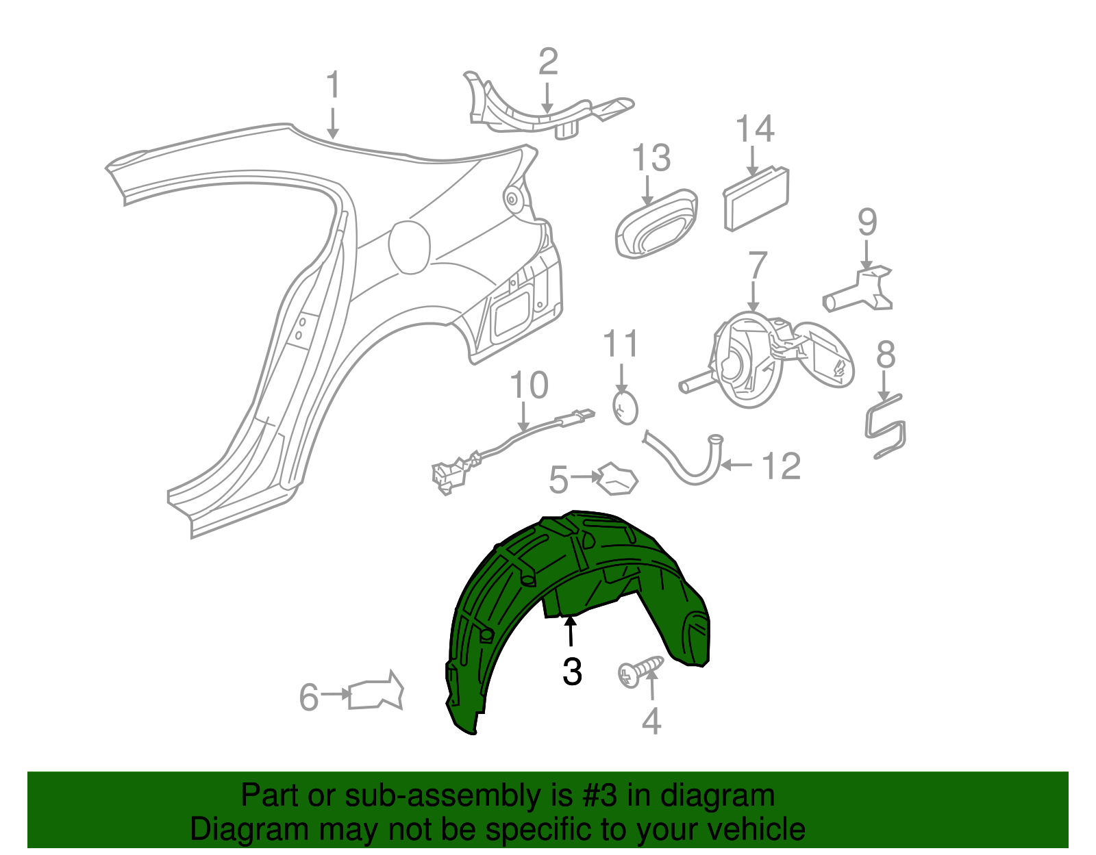 2009-2017 Volkswagen CC Splash Shield 3C8-810-972-B | VW Direct Auto Parts