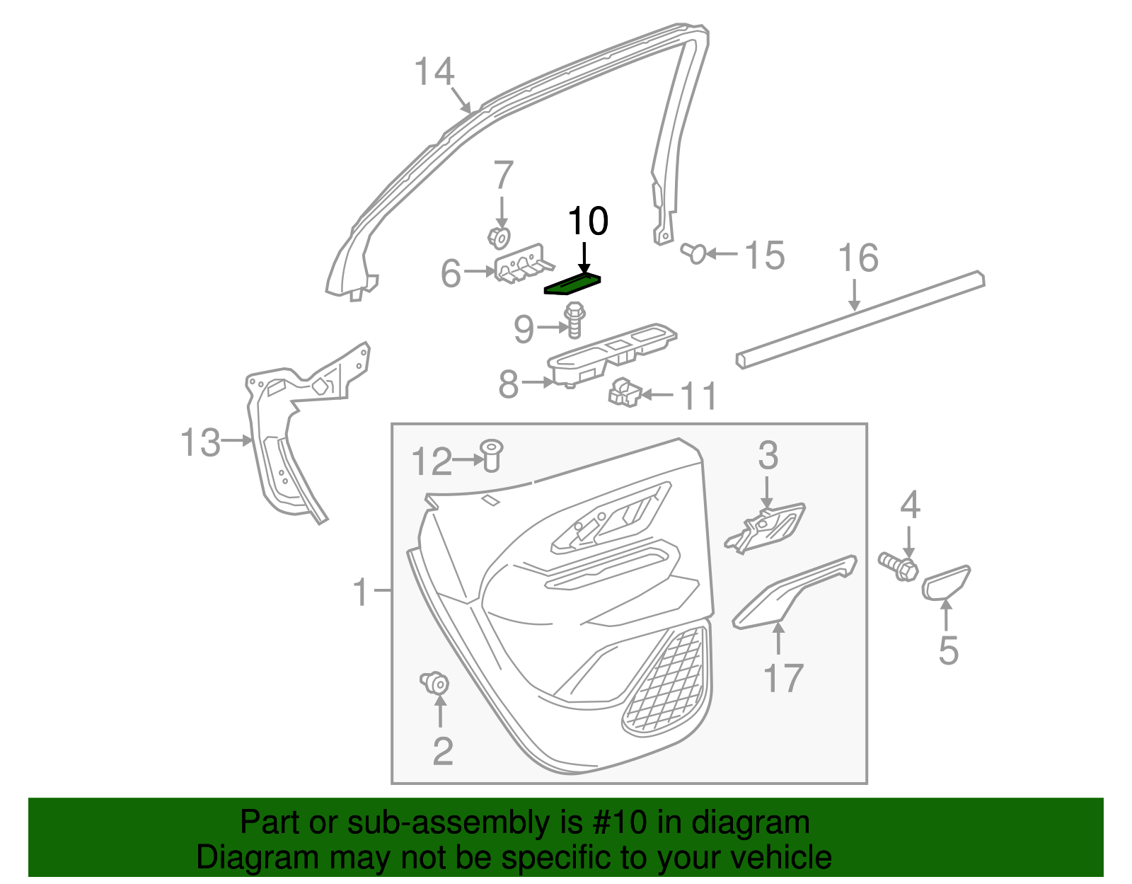 2018-2024 GMC Terrain Switch Bezel Cap 23462484 | Capital Chevy Parts