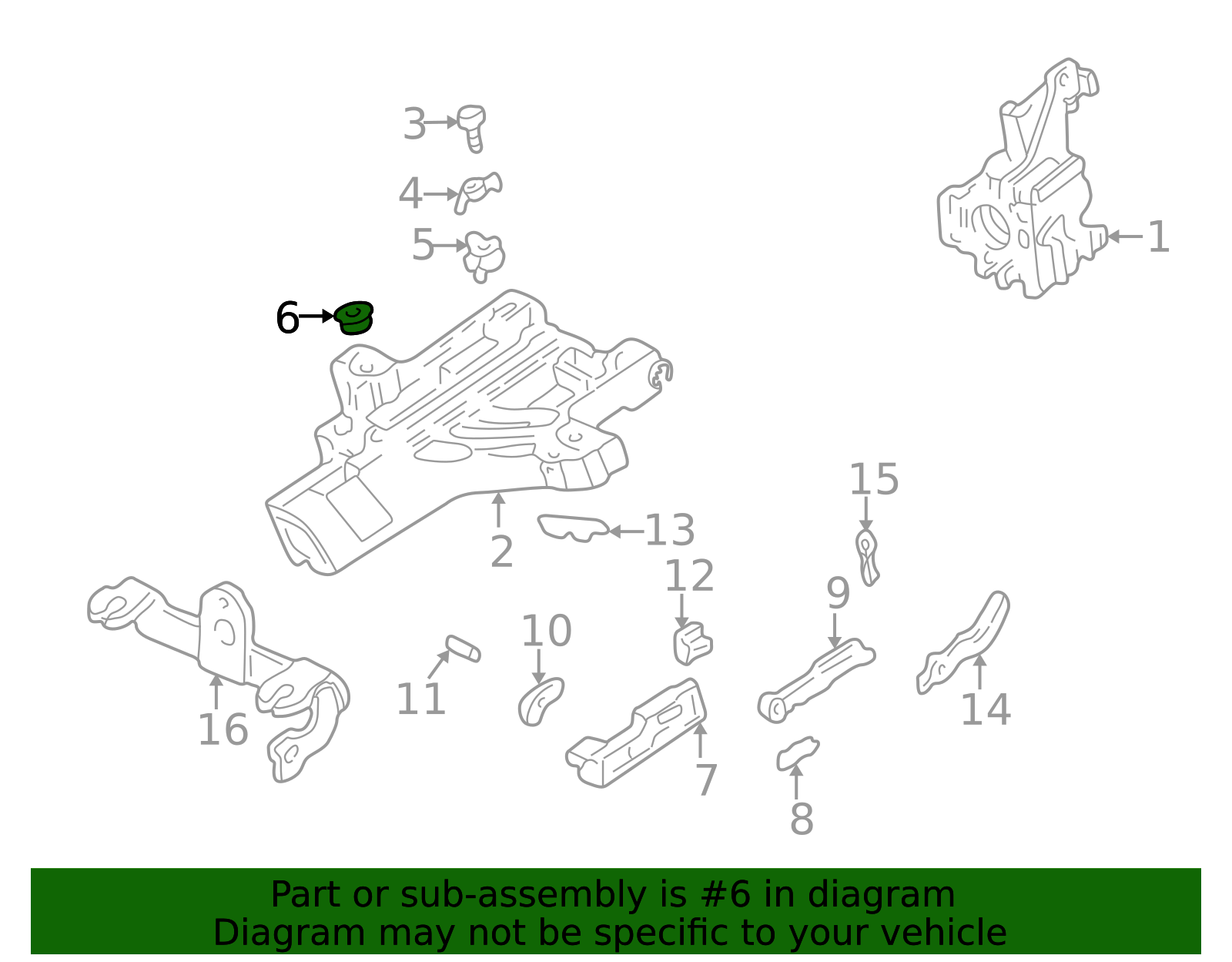 ZZM0-32-043 - High-Quality Column Housing Spacer for 1998-2009 Mazda ...