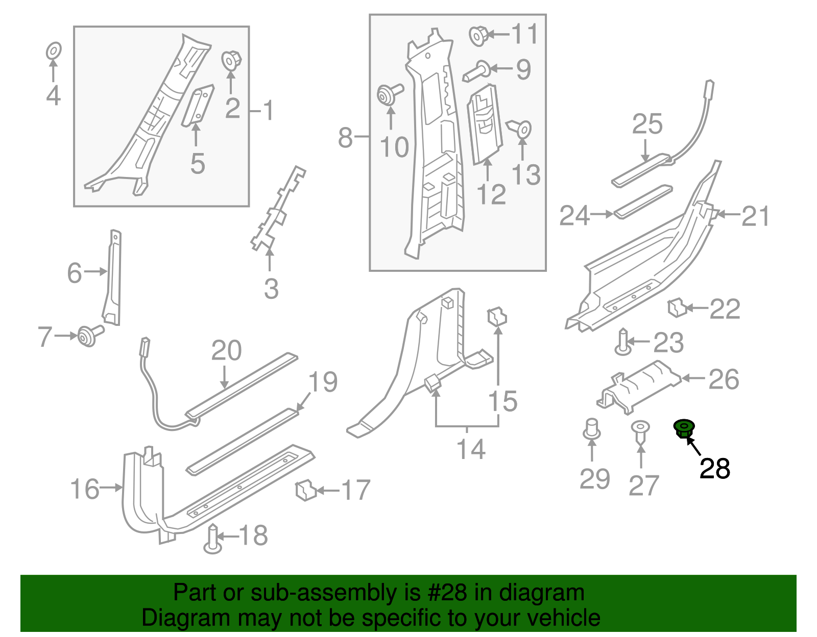 980740 - Fender Liner Nut - 1999-2021 Volvo | Volvo OEM Parts Direct