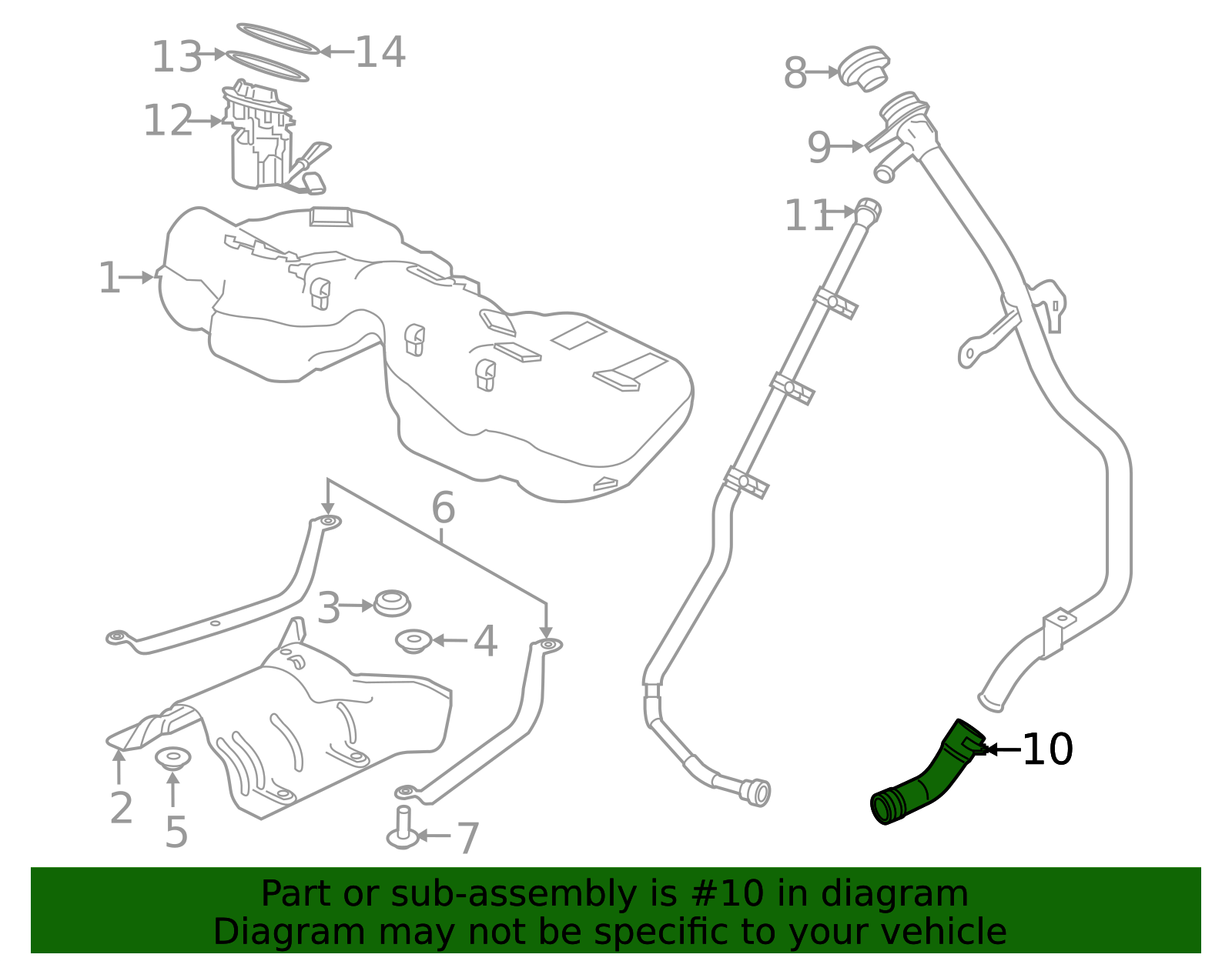 2018-2019 Land Rover Range Rover Velar | Filler Hose | LR093122 ...