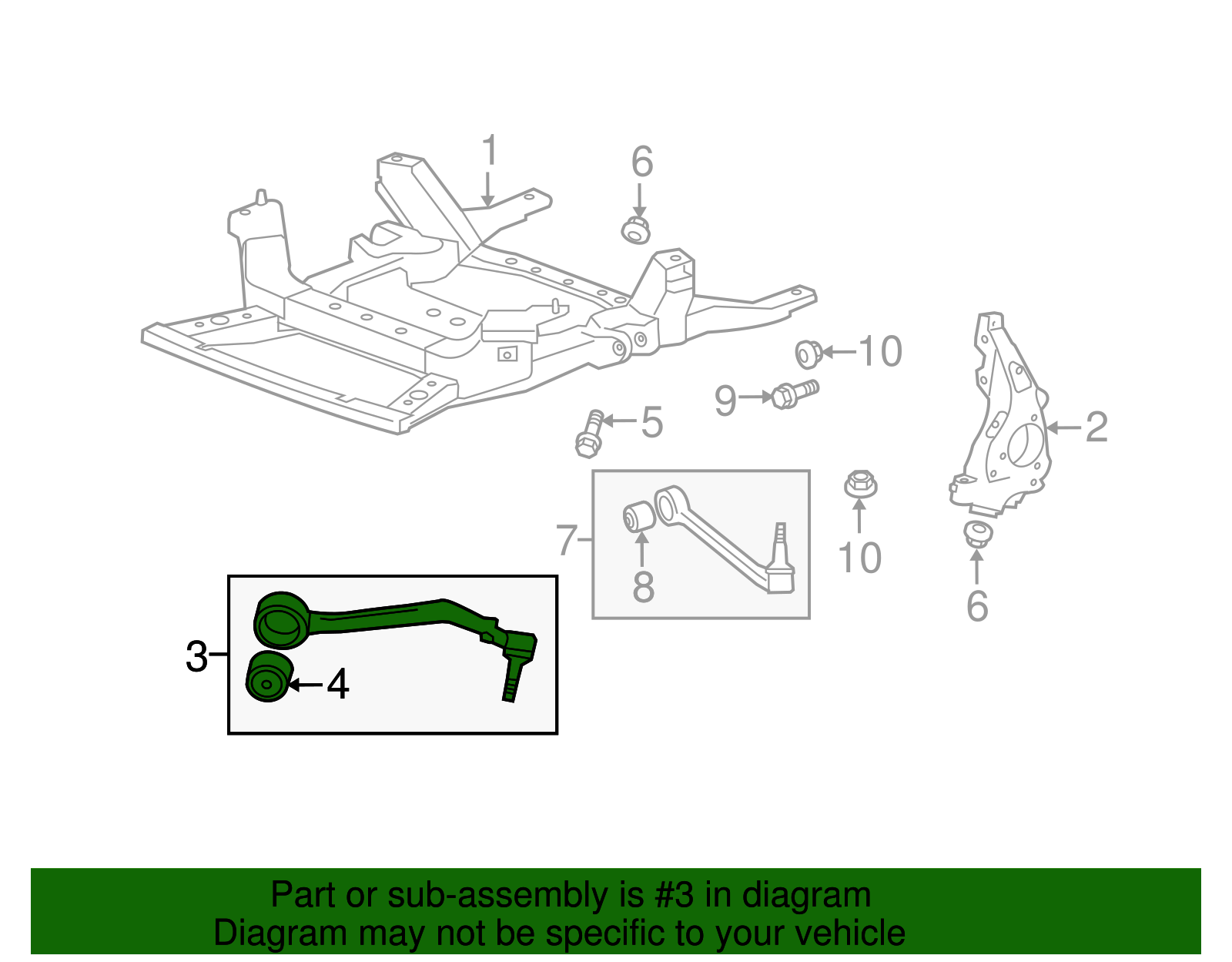 2010-2015 Chevrolet Camaro Front Passenger Side Lower Suspension ...