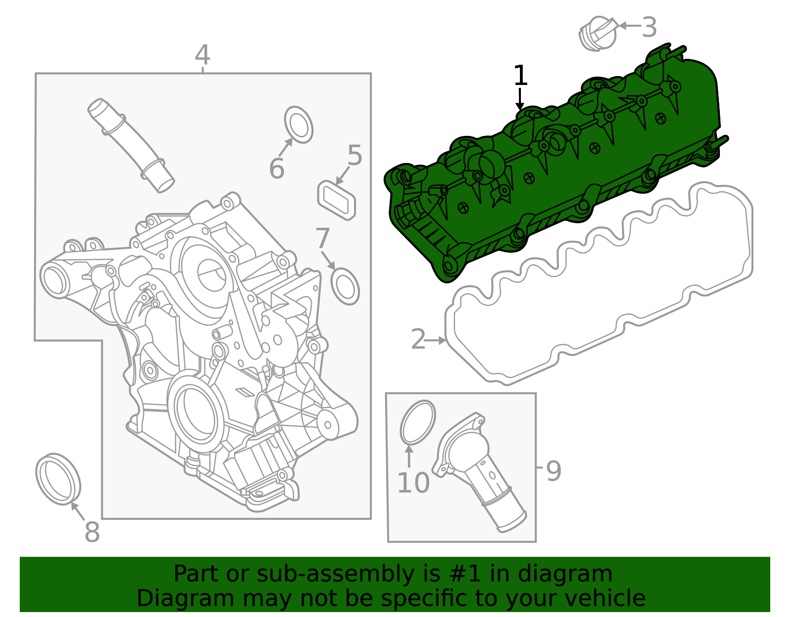 LC3Z-6582-K - 2020-2024 Ford - Valve Cover | Dealer Auto Parts