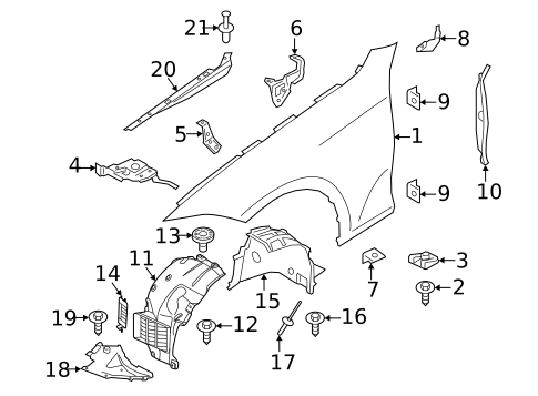 Fender & Components for 2021 BMW M3 | getBMWparts