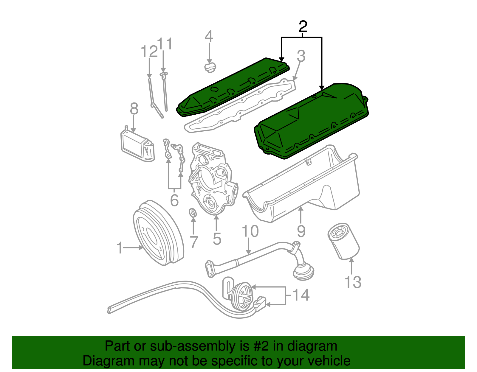 1996-2003 Ford Valve Cover F6TZ-6582-BB | Ford OEM Parts Outlet