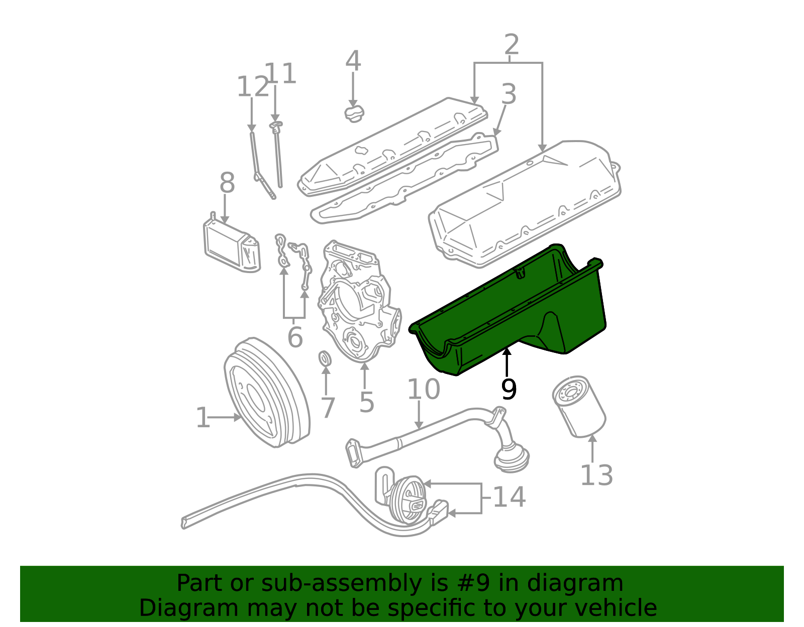 1997-2003 Ford Oil Pan YC3Z-6675-A | OEM Parts Online