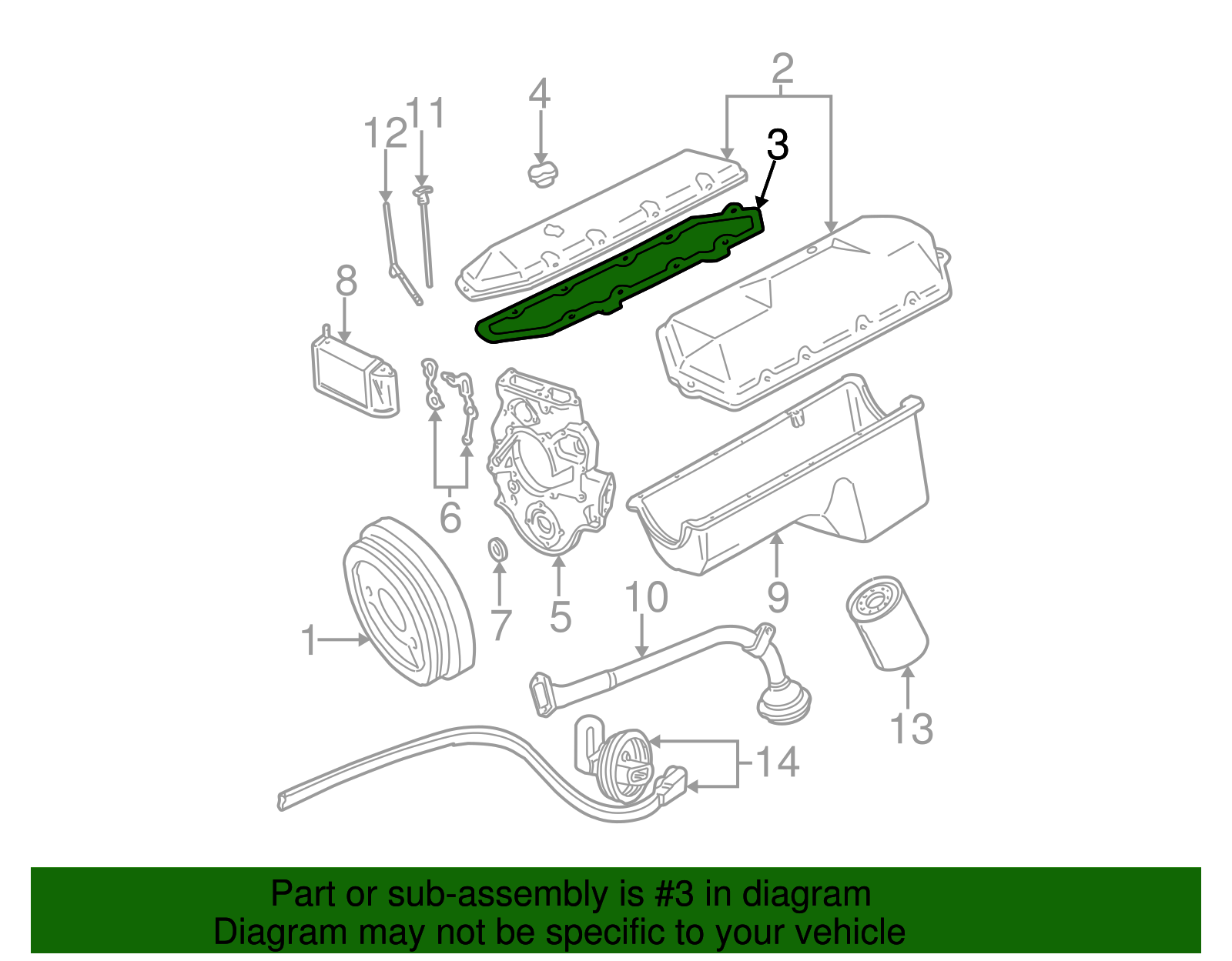 1998-2003 Ford Valve Cover Gasket F81Z-6584-AA | OEM Parts Online