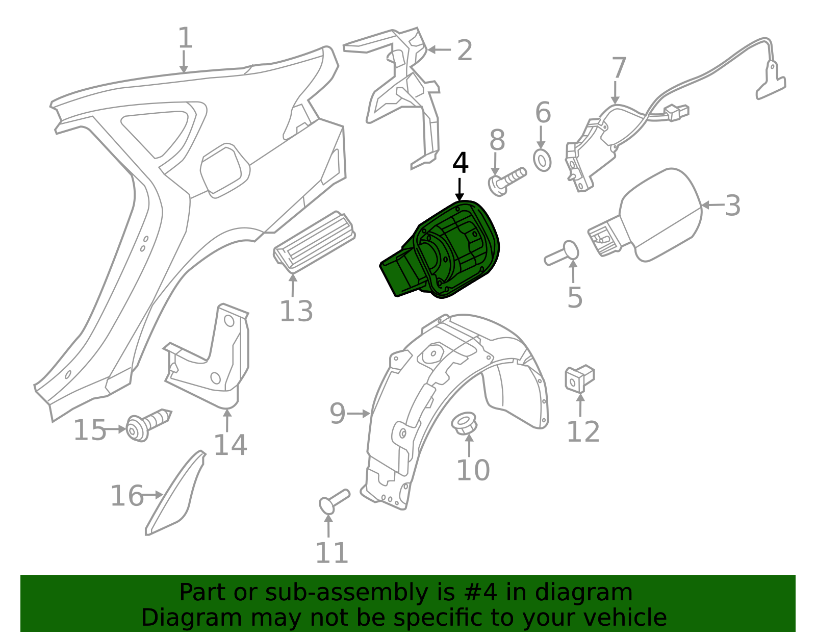 81595-B1001 - High-Quality Fuel Filler Housing for 2016-2018 Hyundai ...