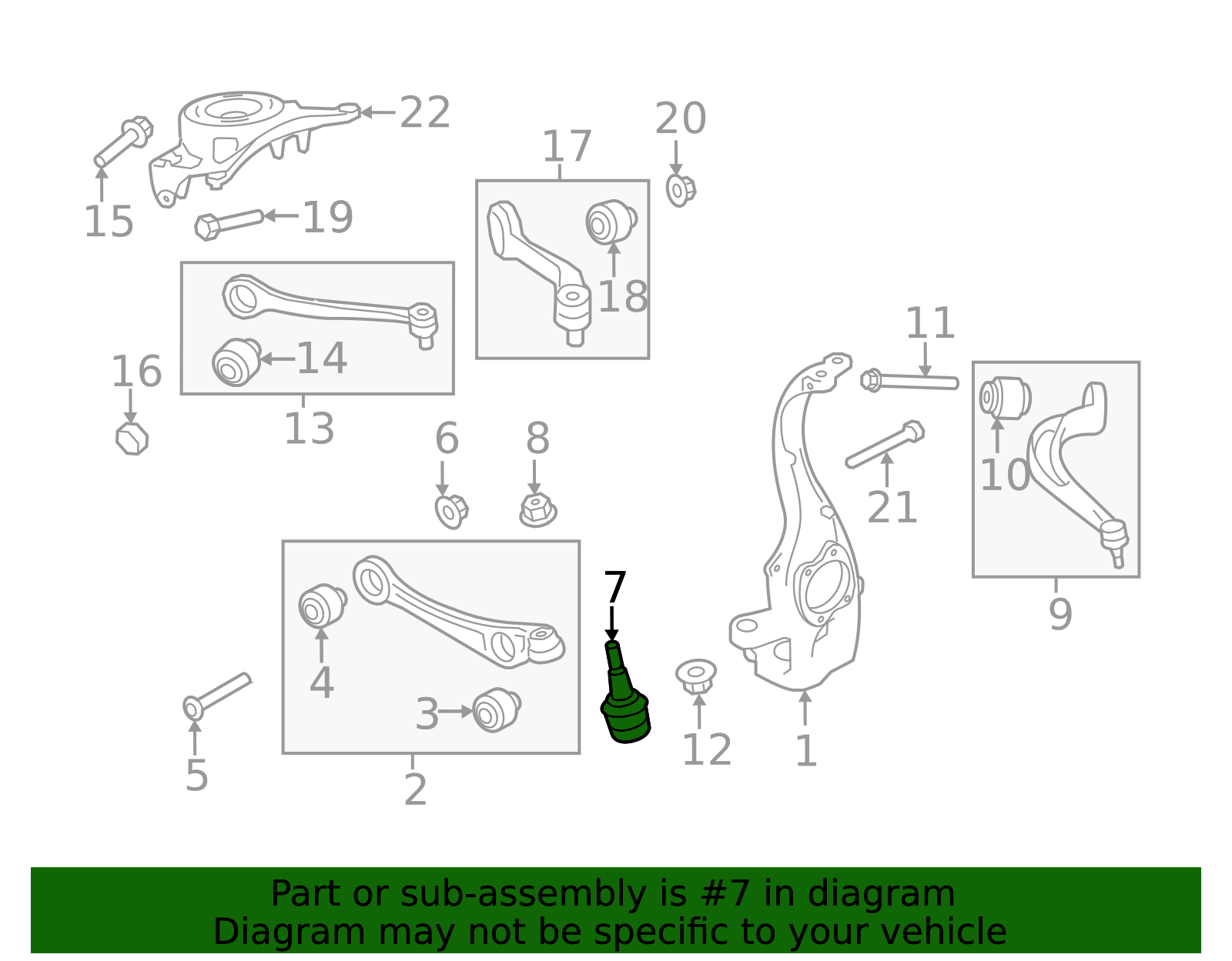 8W0-407-689-B - Lower Ball Joint 2016-2025 Audi | Audi OEM Parts