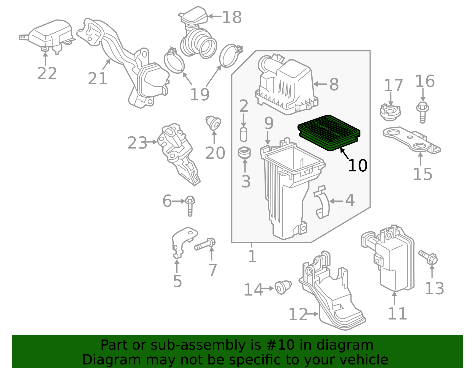 16546-5RB1A - Air Filter 2018-2025 Nissan | Official Nissan Parts Store