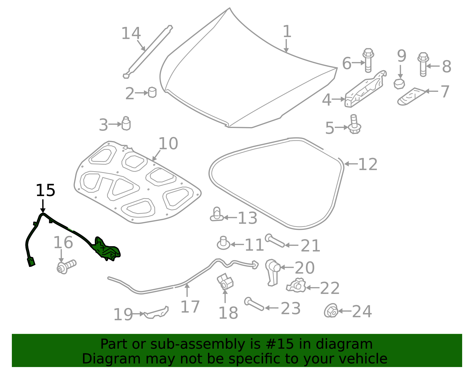 2018-2020 Genesis G80 Latch 81130-B1500 | OEM Parts Online