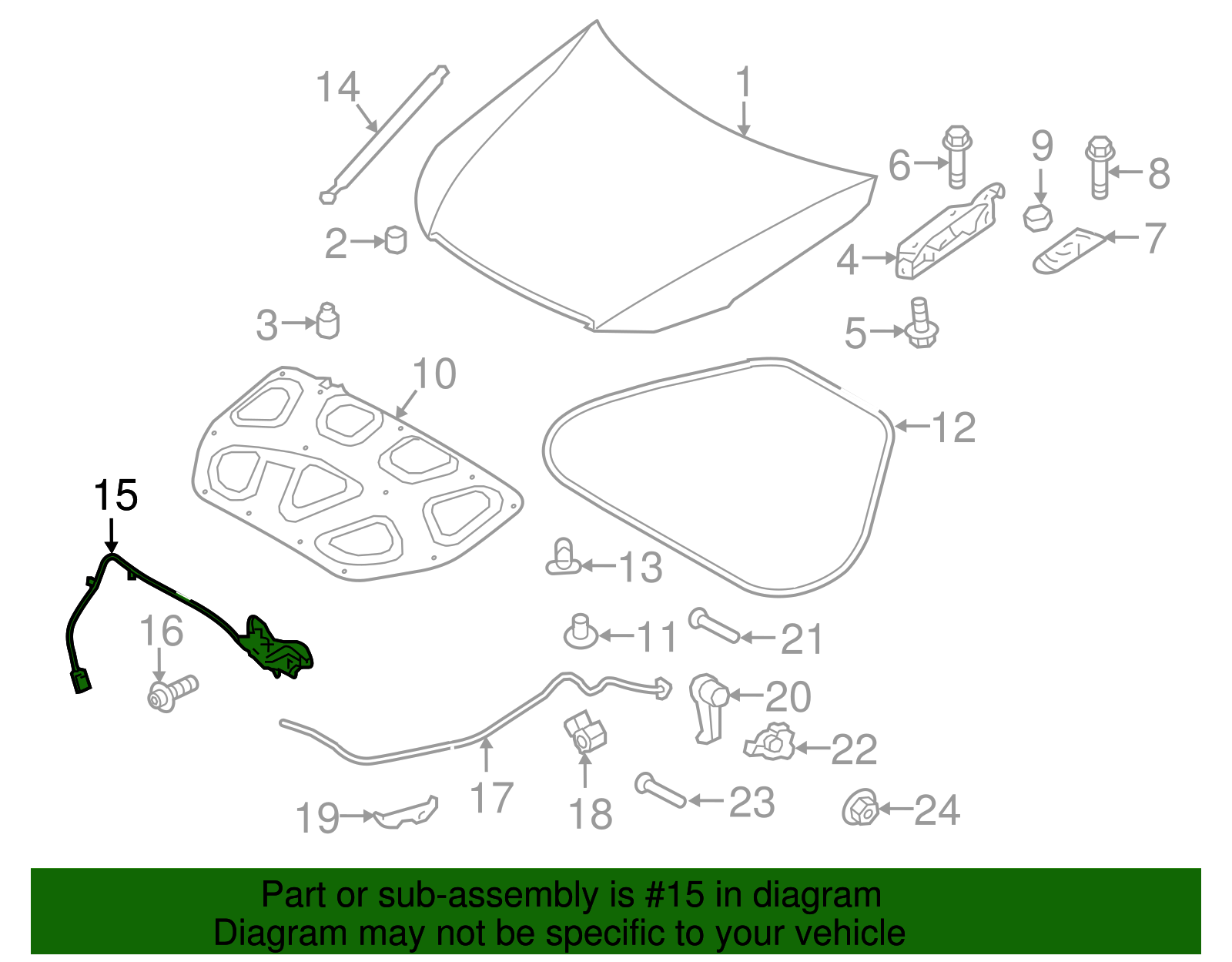 2015-2017 Hyundai Latch 81130-B1000 | OEM Parts Online