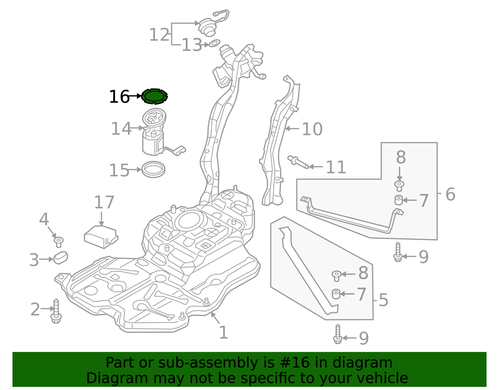2005-2025 Volkswagen Union Nut 1K0-201-375 | QuirkParts