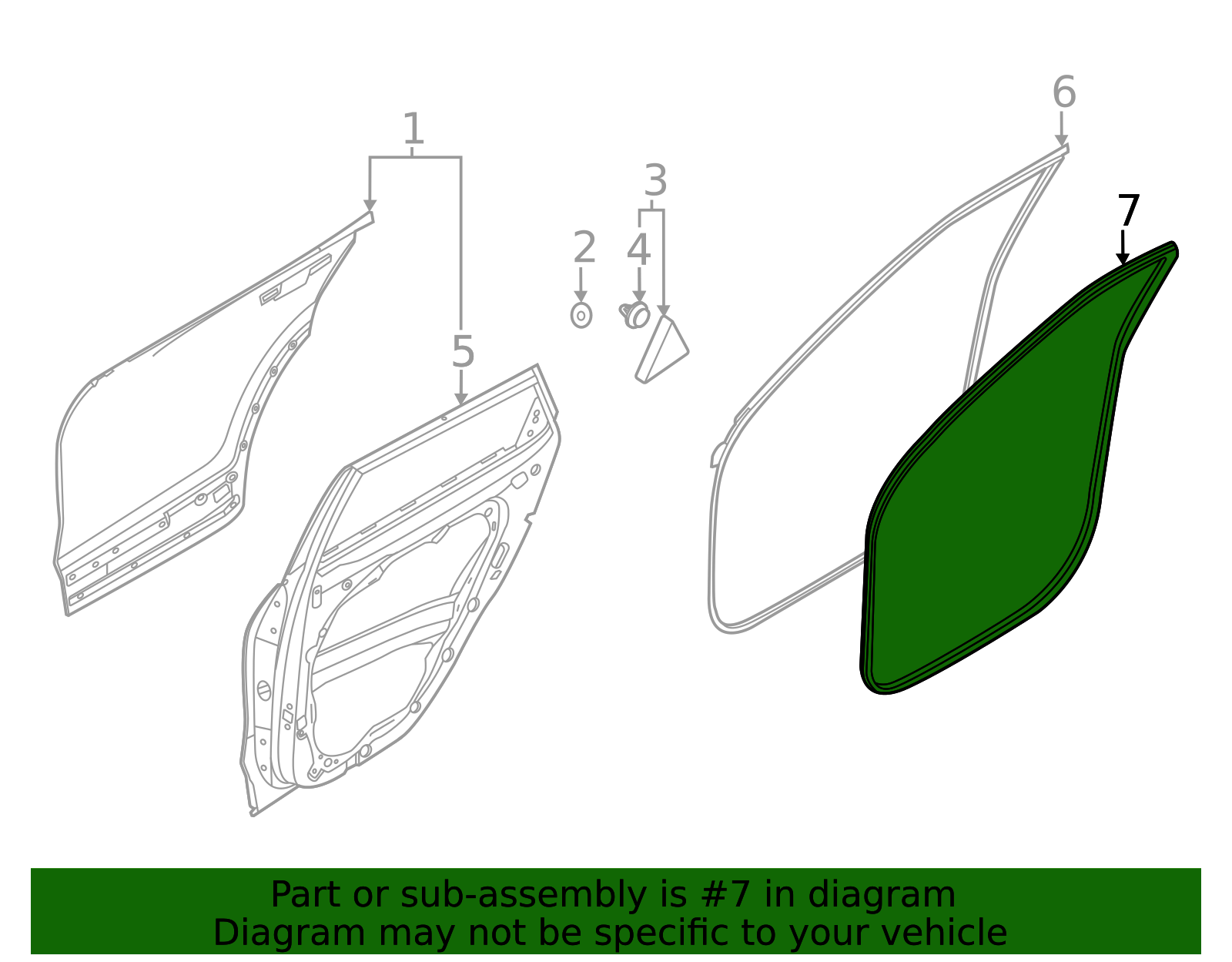 2021-2025 Kia Seltos Body Weather-Strip 83120-Q5000 | Kia Automotive Parts