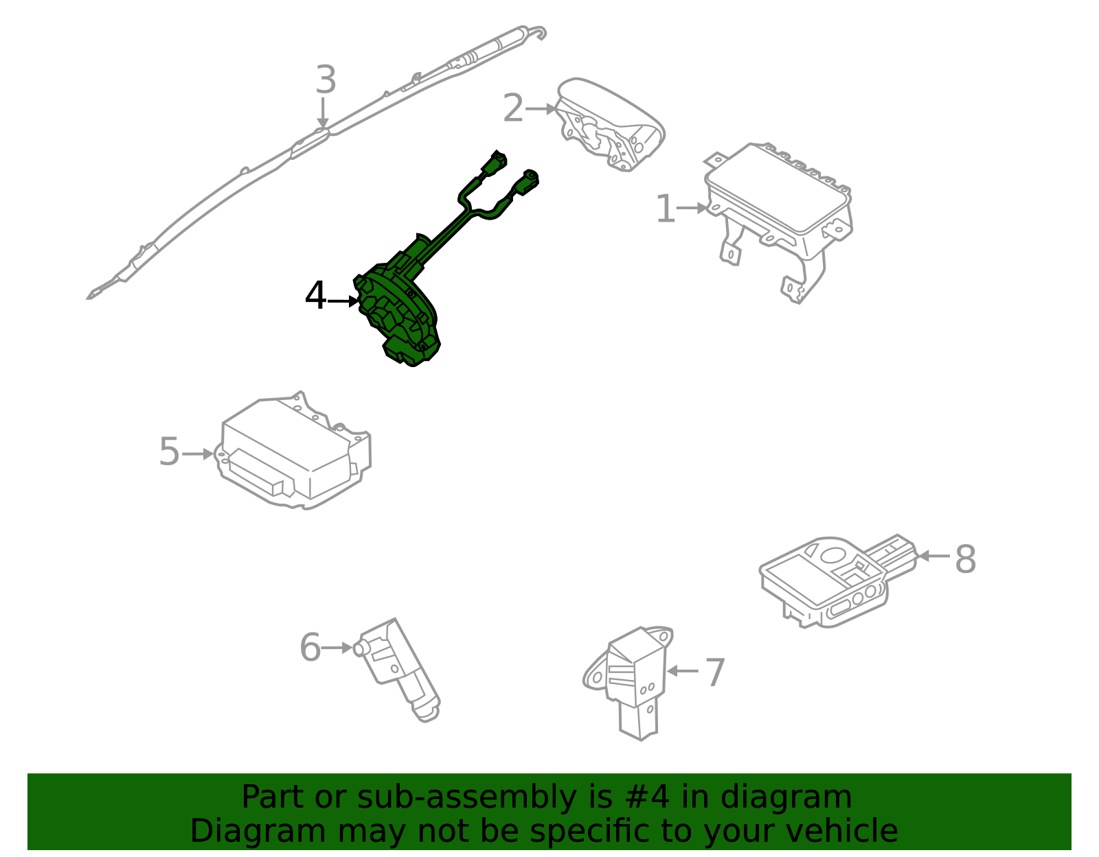 2011-2015 Hyundai Tucson Clock Spring 93490-2M300 | MotorMotor