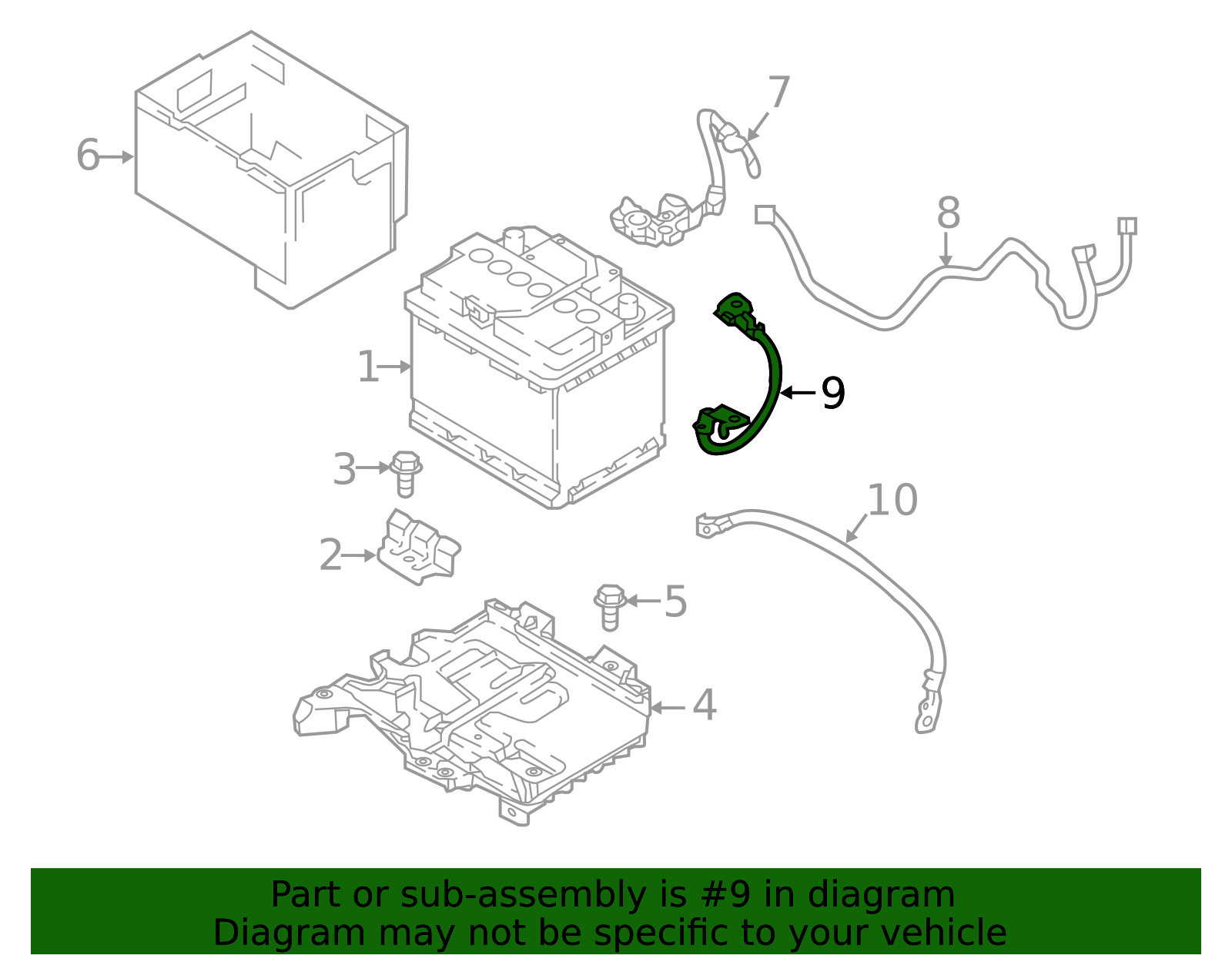 Battery Cable 91860-H9210 - Reliable Power Connections | AutoNation Parts