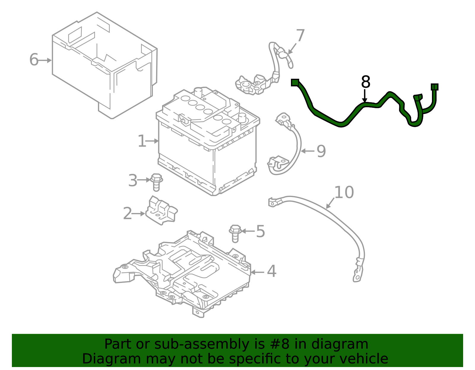 Battery Cable 91850-H9090 - Reliable Power Connections | AutoNation Parts