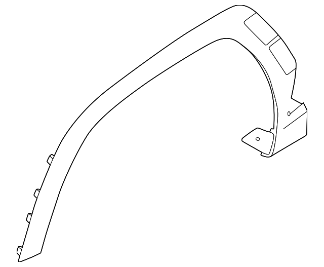 2022-2024 Hyundai Tucson Wheel Opening Molding 87711-CW000-CA | OEM ...