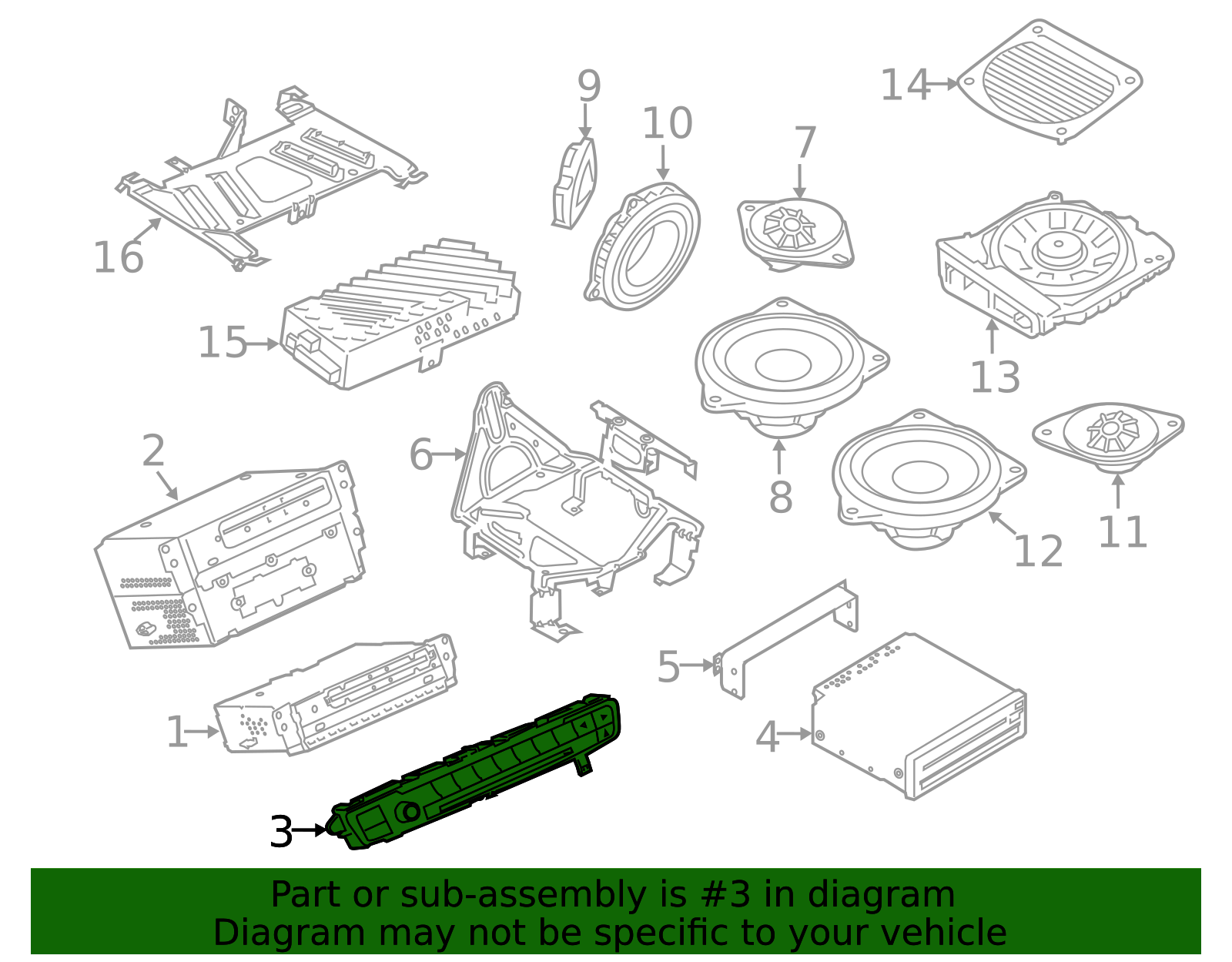 Genuine BMW 61-31-6-814-184 | Control Switch, Audio | FREE Shipping on ...