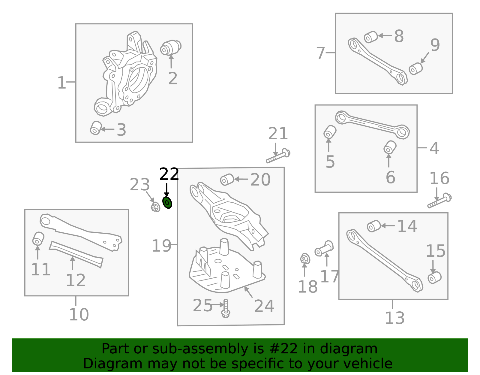 Hyundai - 55223-2B100 - Upper Control Arm Adjust Cam - 2010-2025 ...