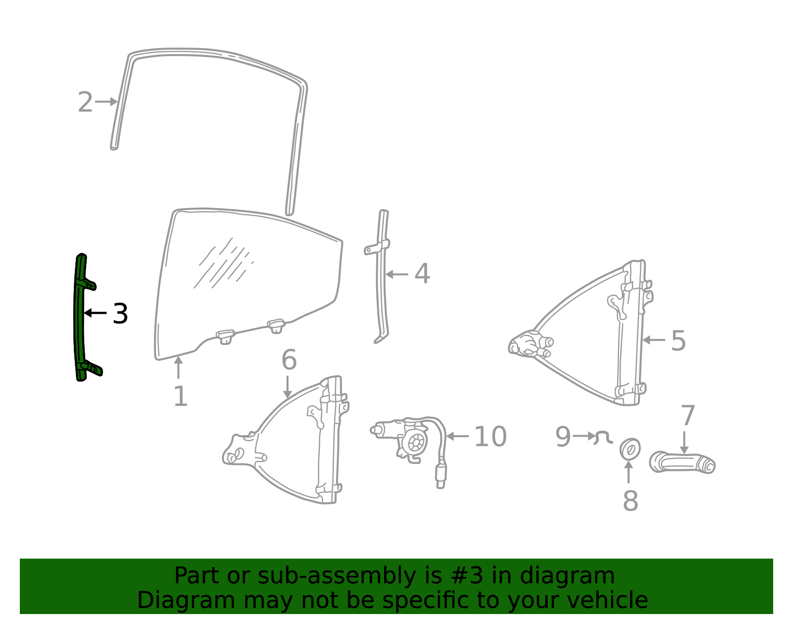 Window Channel - Smooth Window Travel 83551-38000 | AutoNation Parts