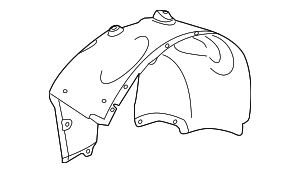 7P6-805-977-A - Fender Liner - 2011-2017 Volkswagen Touareg | World VW ...