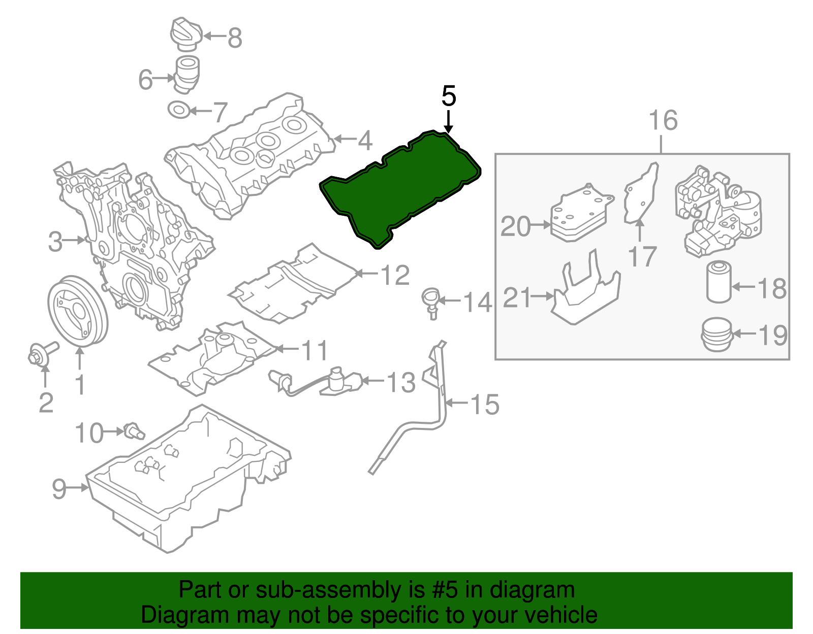 Genuine Valve Cover Gasket for 2006-2011 Saab | Part# 12641261 | Over ...