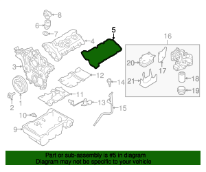 Genuine Valve Cover Gasket for 2006-2011 Saab | Part# 12595106 | Over ...
