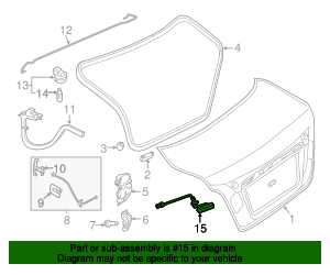 25380-9HM0A - Trunk Lid Switch - 2015-2018 Nissan Altima | Conicelli Nissan