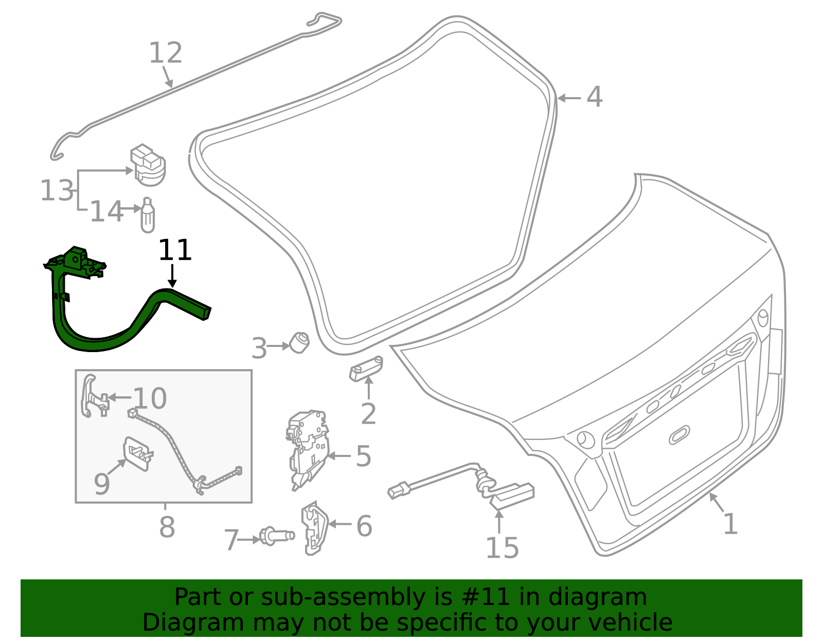 H4400-3TAMA - Deck Lid Hinge Official Nissan Parts Store