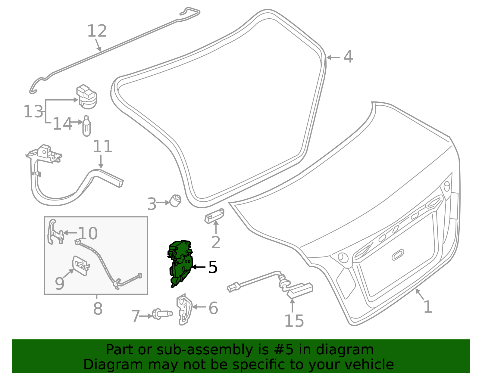 2013-2025 Nissan Lock Actuator 84630-3TA0A | Nissan Parts Central