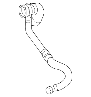 166-500-40-75 - Upper Hose 2012-2013 Mercedes-Benz | Mercedes-Benz ...