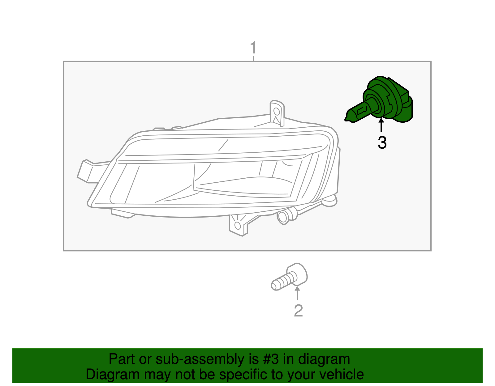 2004-2024 Volkswagen Fog Lamp Bulb N-105-297-01 | OEM Parts Online
