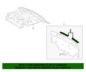 58385-30080 - Rear Body Panel Upper Bracket 2013-2025 Lexus | Lexus of ...