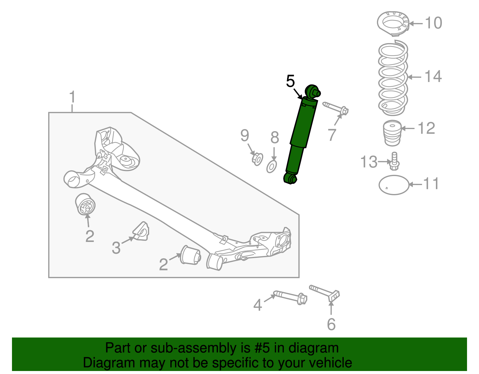 55300-2K800 - Shock Absorber 2010-2011 Kia Soul | Kia.Parts Store