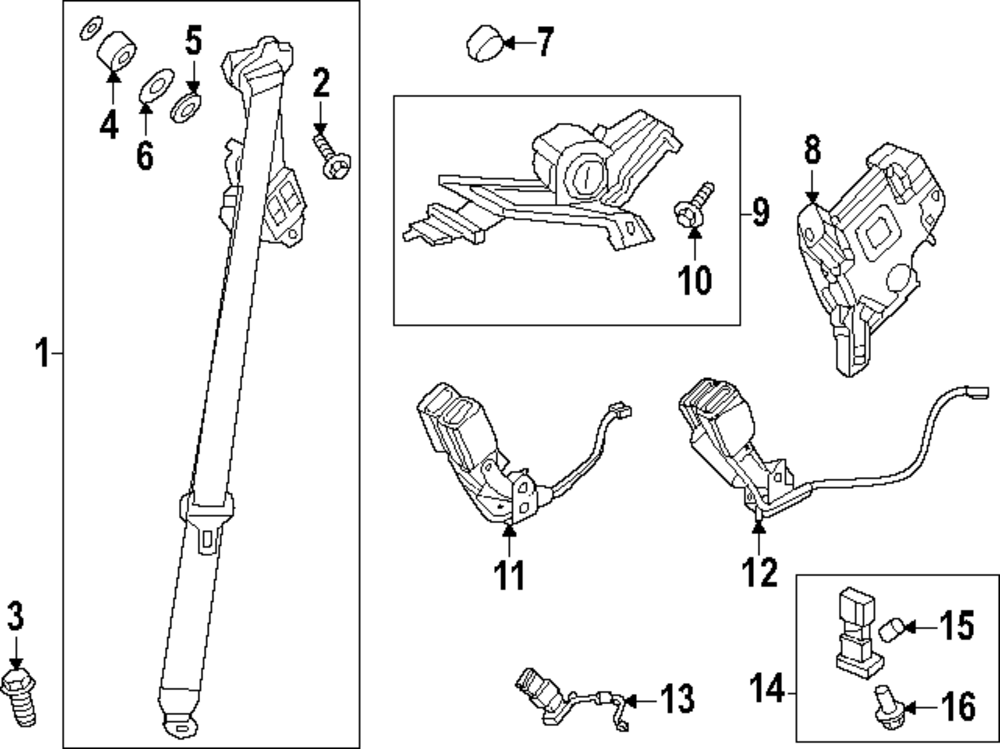 2023-2025 Honda CR-V Lap & Shoulder Belt 04828-3A0-A00ZB | OEM Parts Online