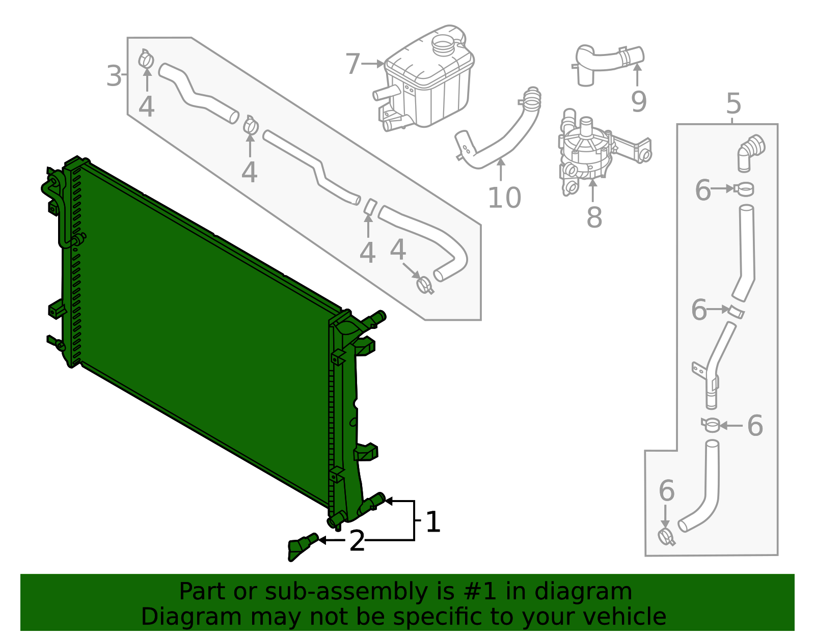 2021-2025 Hyundai Elantra Auxiliary Radiator 253E0-BY100 | OEM Parts Online