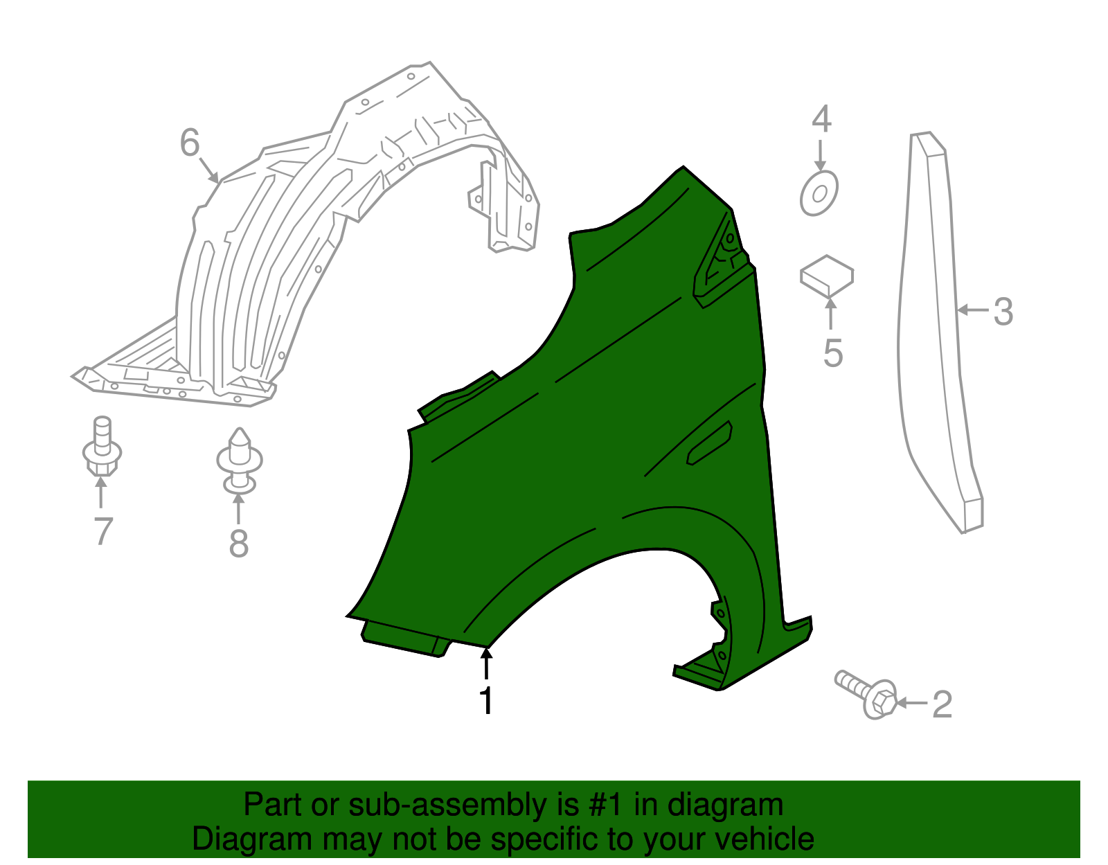 5220AT69 Fender 2021-2024 Mitsubishi | Mitsubishi Factory Parts