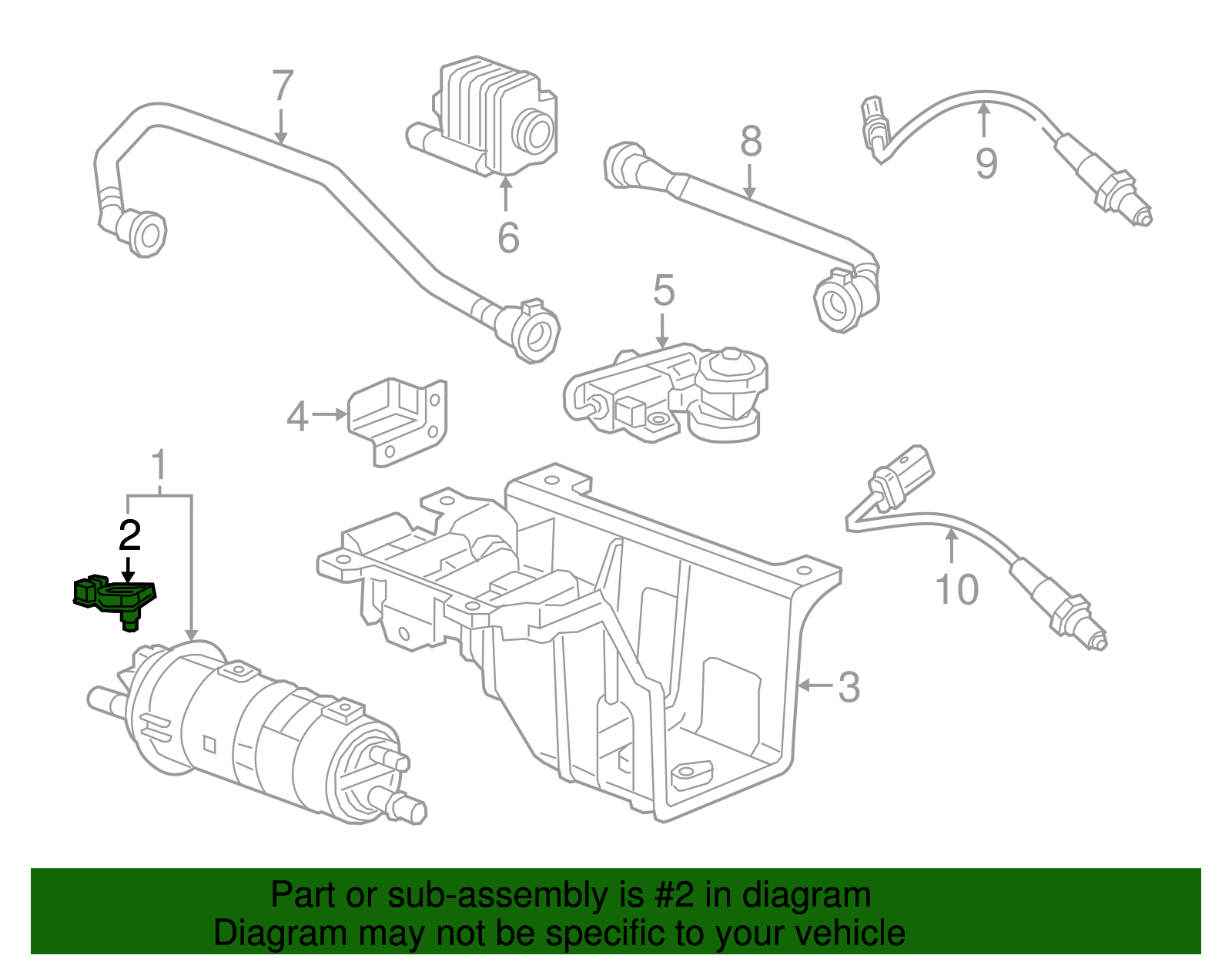 2011-2024 GM Fuel Tank Pressure Sensor 13574913 | Capital Chevy Parts