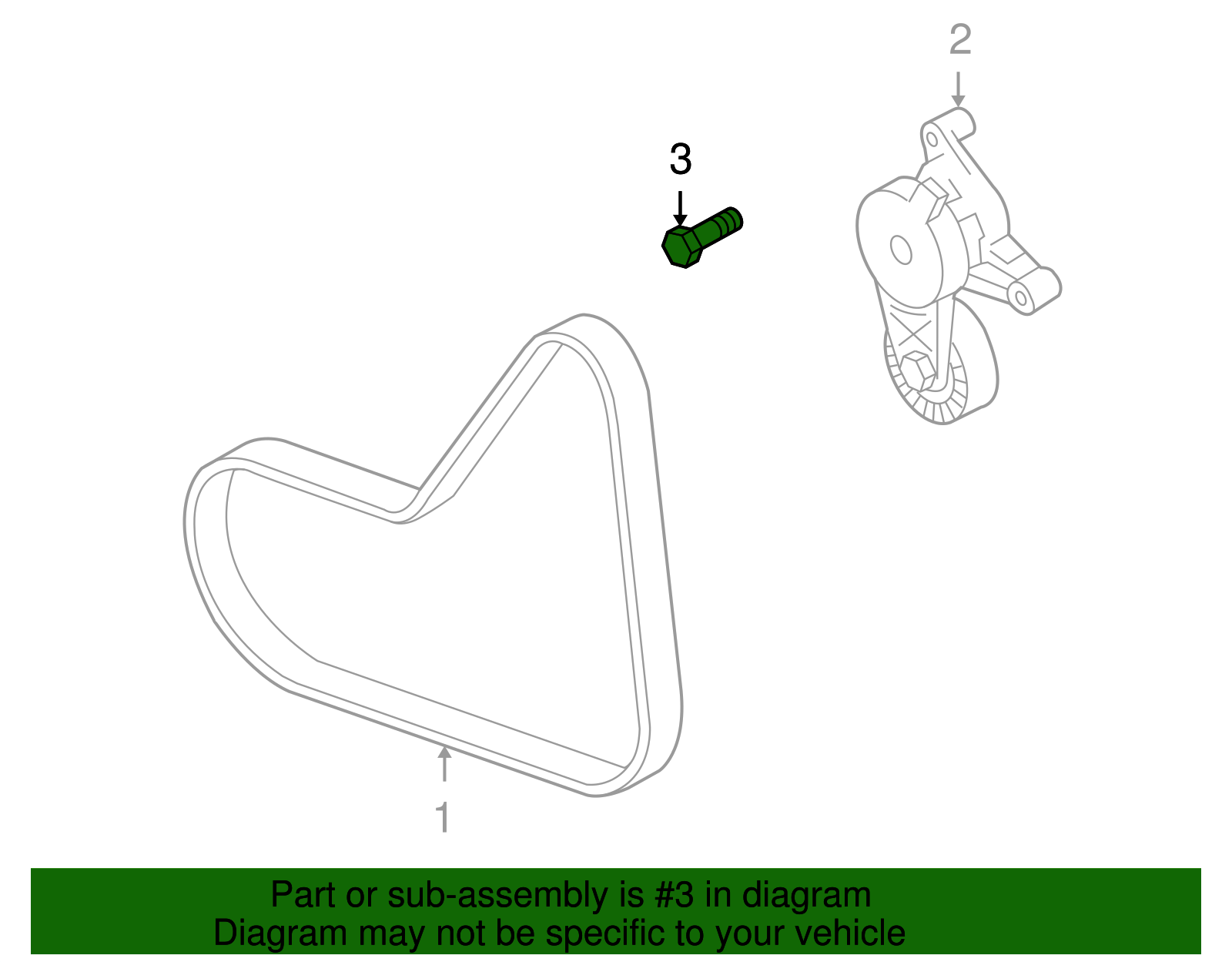 2007-2018 Audi Belt Tensioner Pulley Bolt N-106-408-01 | OEM Parts Online