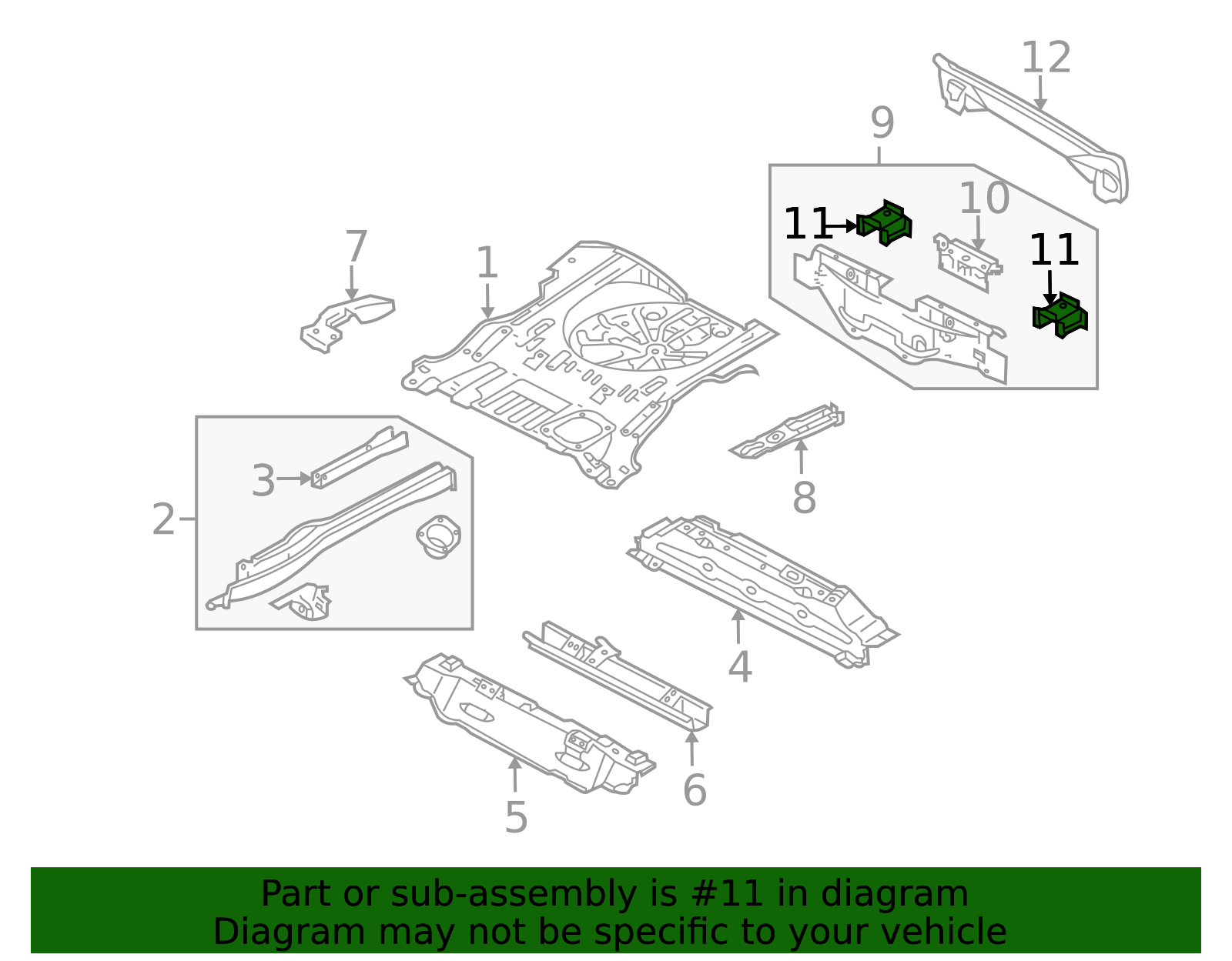 EC01-54-94YA - Bumper Bracket 2001-2011 Mazda Tribute | MazdaParts.US Store