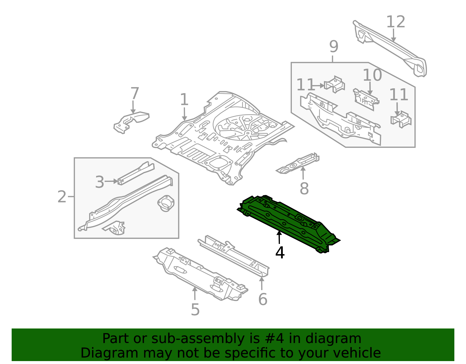 EF91-53-9B0 - Rear Support - 2001-2006 Mazda Tribute | Mazda Swag