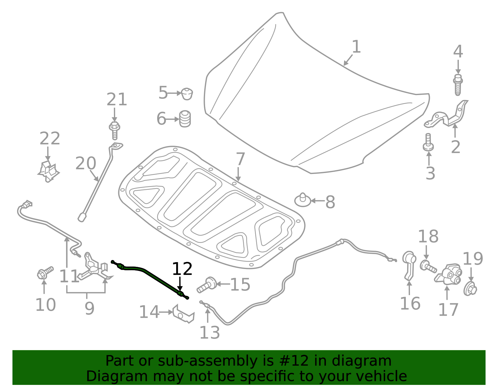 81190-F2100 - High-Quality Hood Release Cable for 2017-2018 Hyundai ...